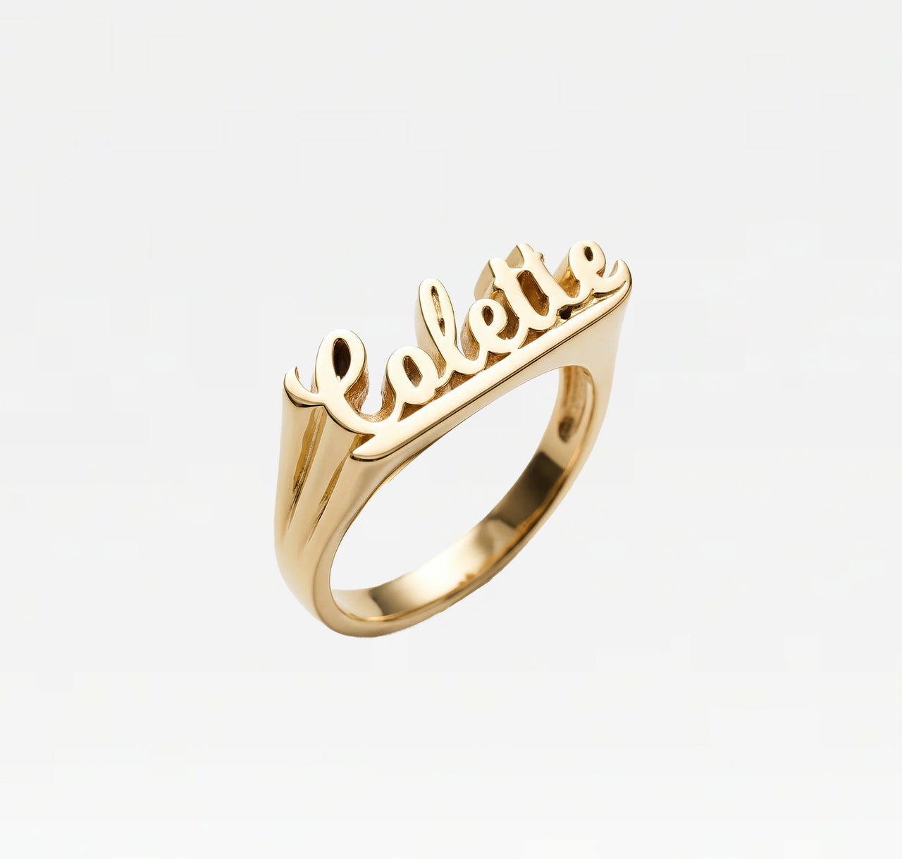 The Classic Name Ring - Customizable Personalized Jewelry – The M Jewelers