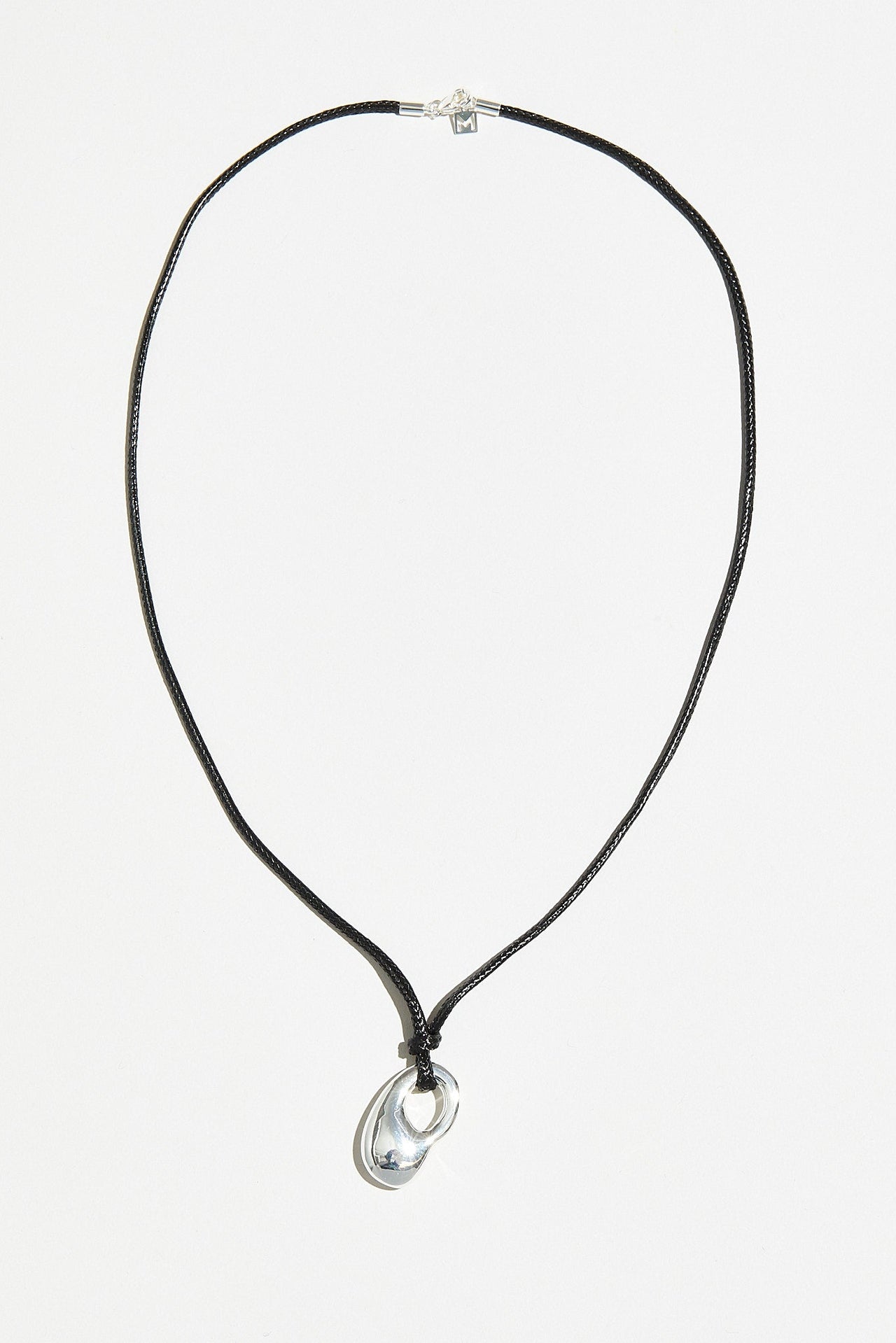 The Isa Cord Pendant Necklace in Sterling Silver Style – The M Jewelers