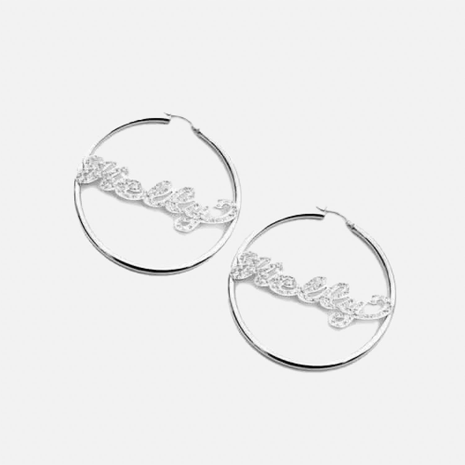The Name Hoops | The M Jewelers