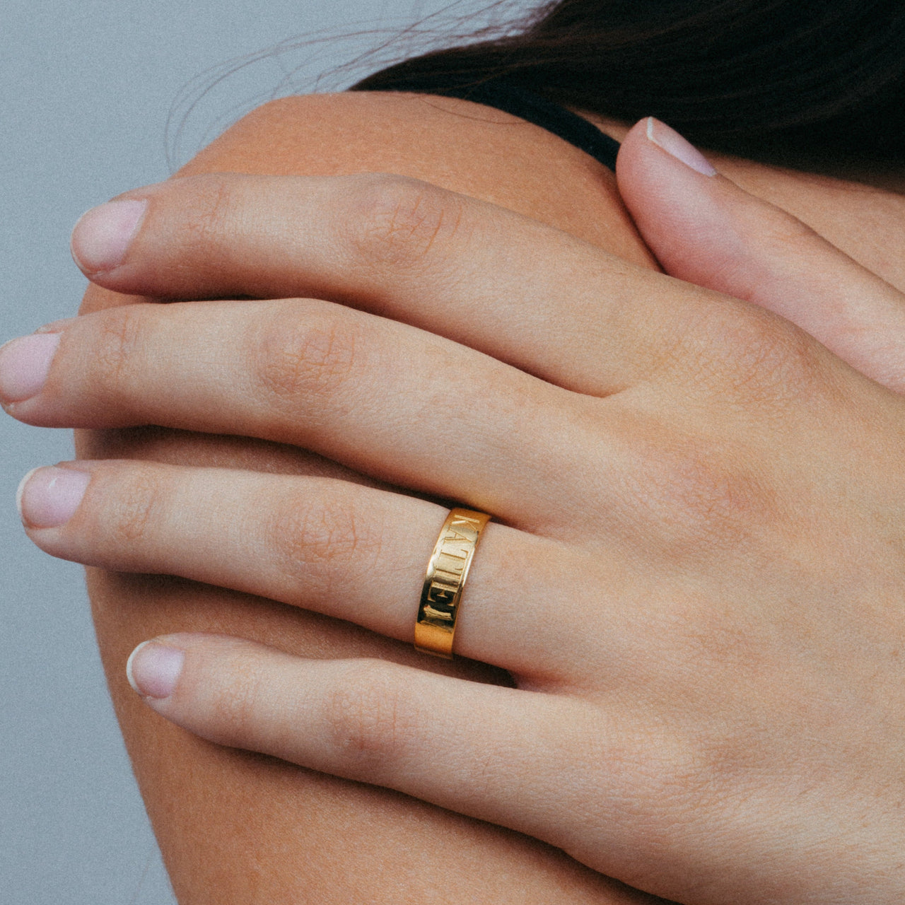 The Embossed Name Ring - Customizable Jewelry Piece – The M Jewelers
