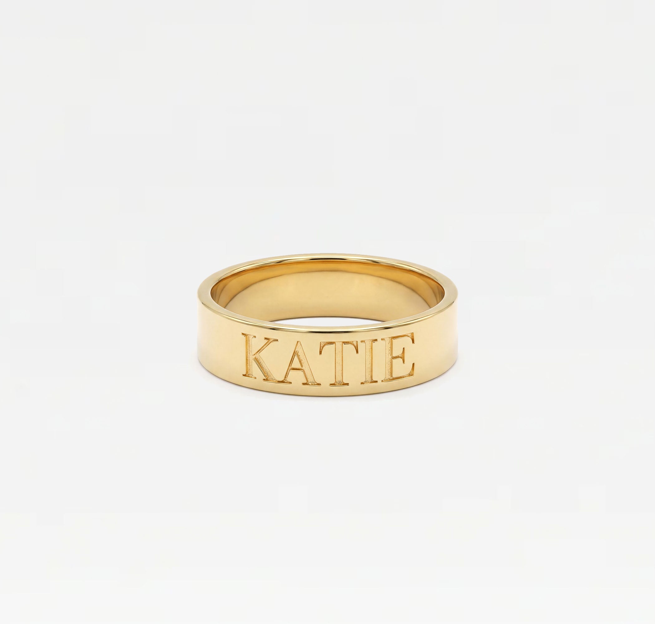 The Embossed Name Ring - Customizable Jewelry Piece – The M Jewelers