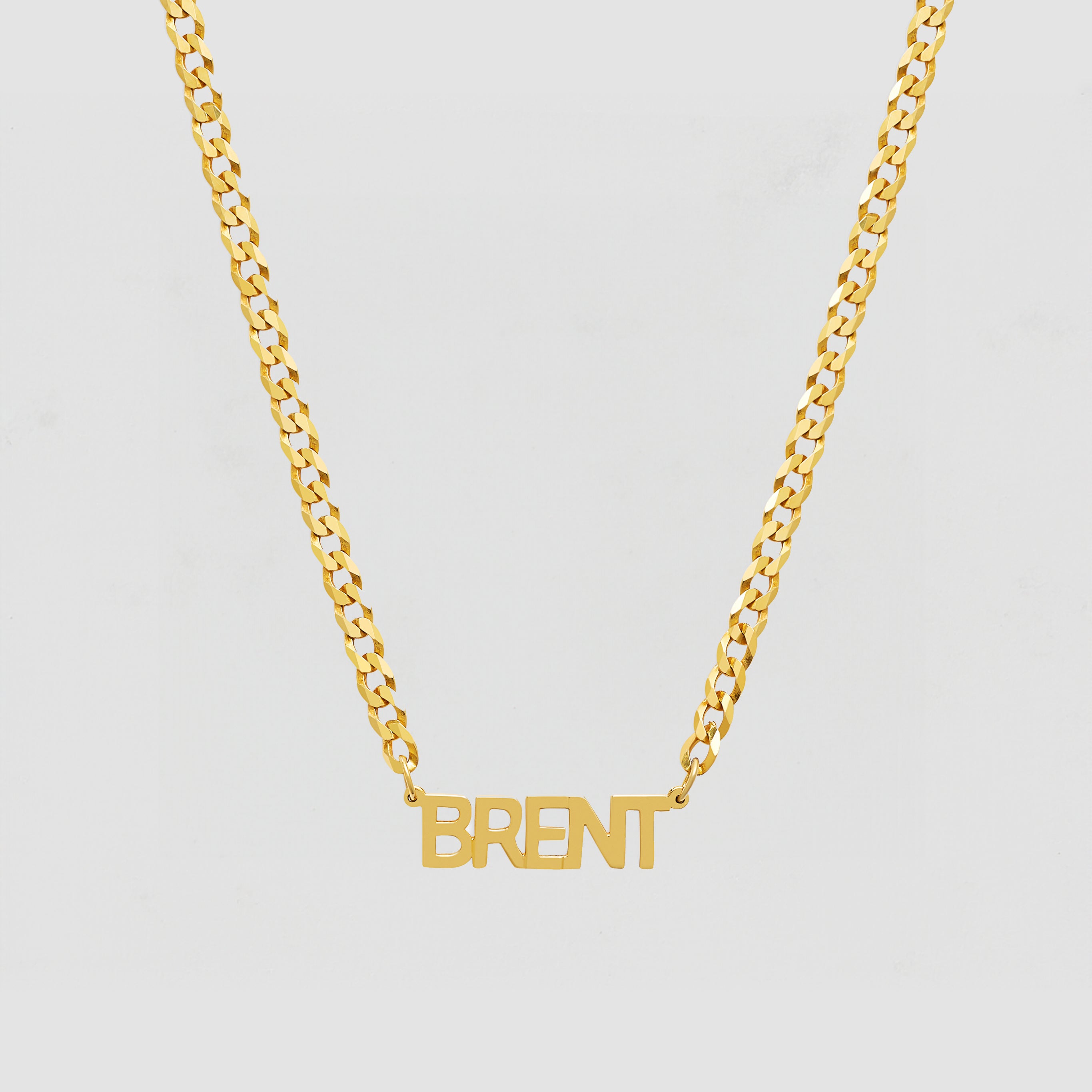 The Mini Nameplate Necklace GOLD VERMEIL / 26" | The M Jewelers