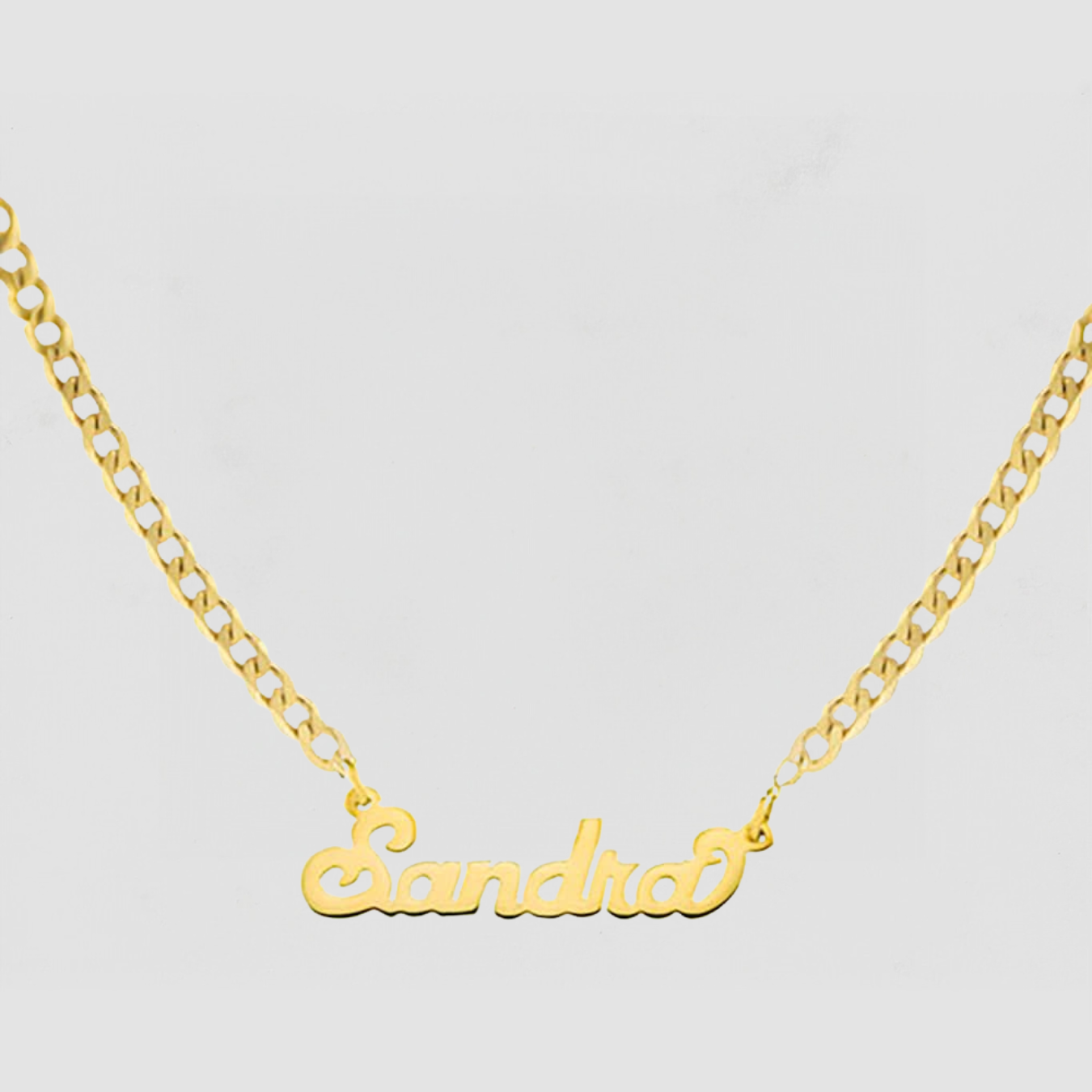 The Nameplate Necklace Curb Chain | The M Jewelers