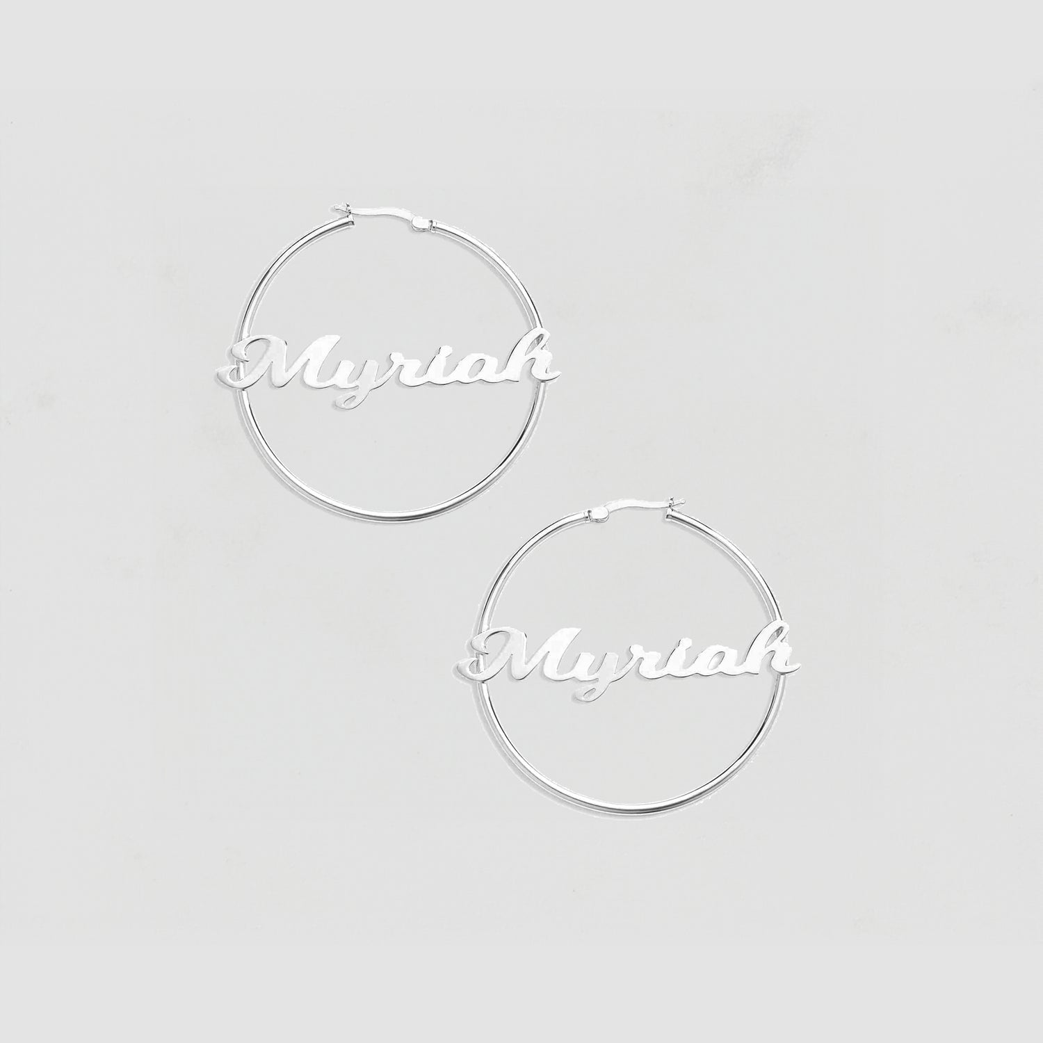 The Name Hoops | The M Jewelers