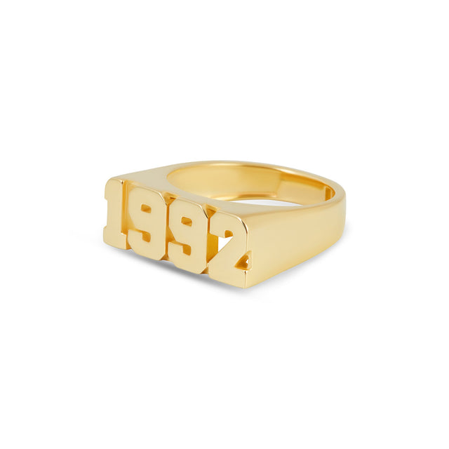 The Year Ring in Gold Vermeil - Elegant Jewelry Piece – The M Jewelers