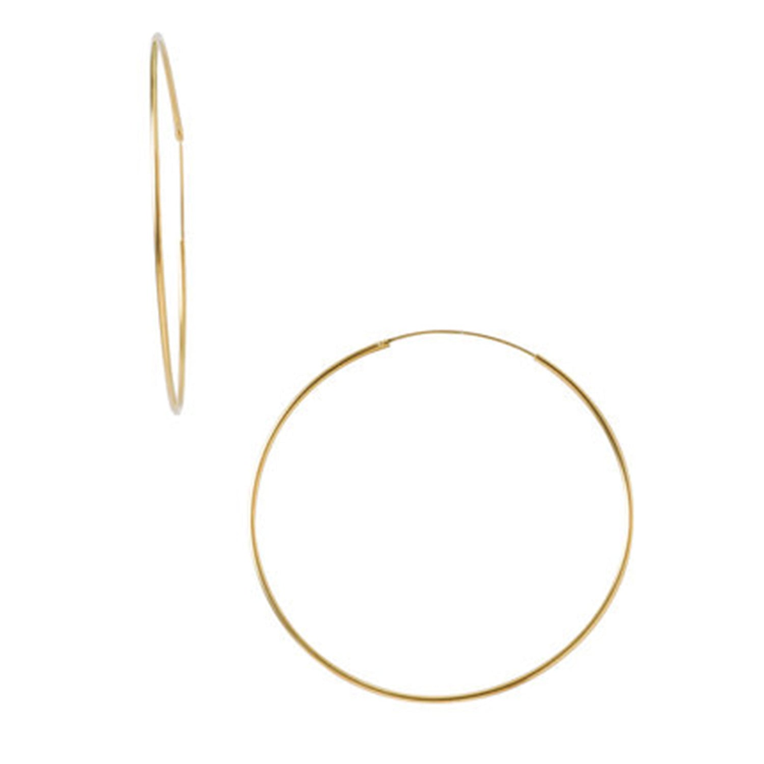 The Extra Large Thin Hoops SILVER | The M Jewelers